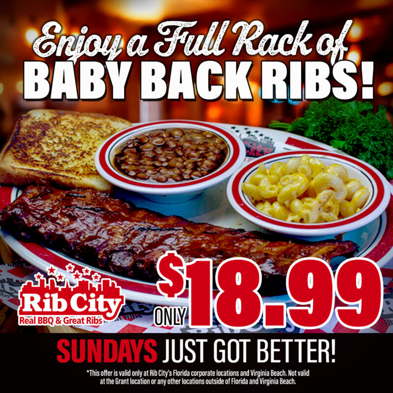 BBQ Specials by Rib City restaurants | BBQ Ribs, Pulled Pork & More