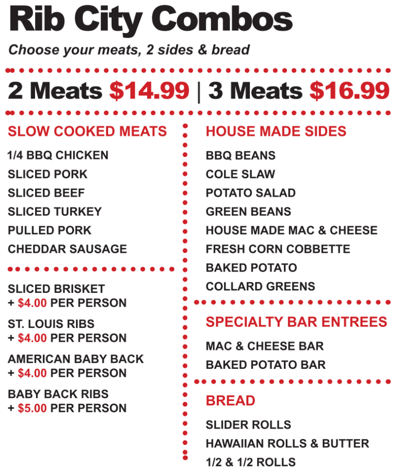 BBQ Catering by Rib City restaurants | BBQ Ribs, Pulled Pork & More